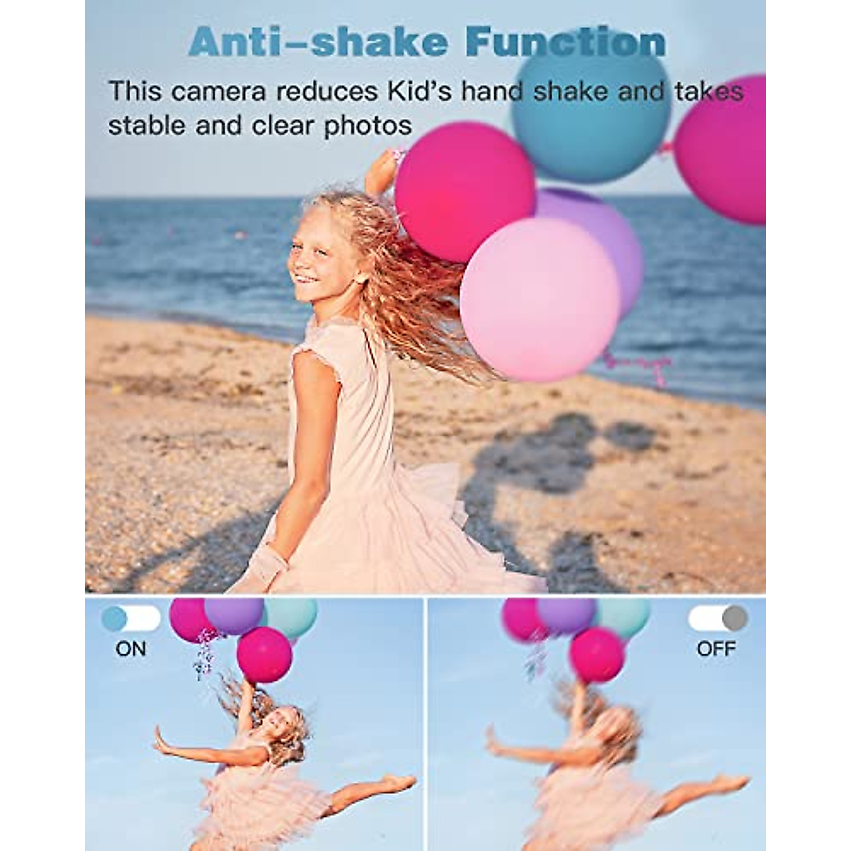 Digital Camera, Zostuic 48MP Autofocus Kids Camera with 32GB Card 1080P Video Camera with 16X Zoom, Compact Portable Small Cameras Christmas Birthday Gift for Children Kids Teens Girls Boys(Sky Blue)