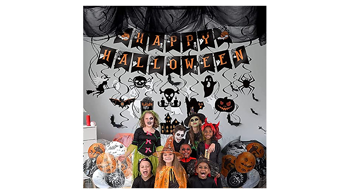 Halloween Party Decorations Kit - Complete Indoor & Outdoor Set