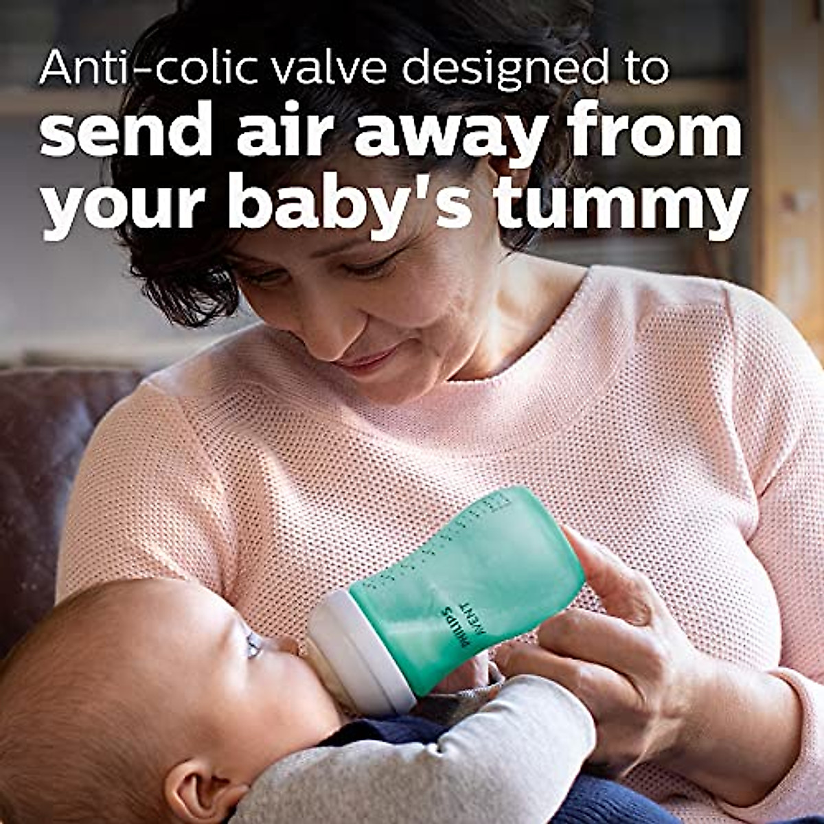 Philips AVENT Natural Baby Bottle with Natural Response Nipple, Teal Baby Gift Set, SCD837/02