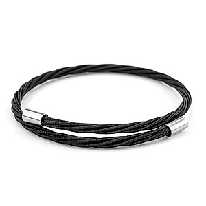 Wear Your Music - Guitar String Bracelet (Trio - Silver, Gold & Black)