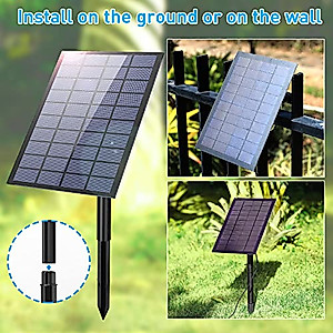 AISITIN 7W Solar Fountain Pump Outdoor,DIY Solar Fountain Water Pump Kit with Multiple Nozzles, Stake and Water Pipe, Solar Powered Fountain Pump for Bird Bath, Garden, Pool and Other Outdoor Places