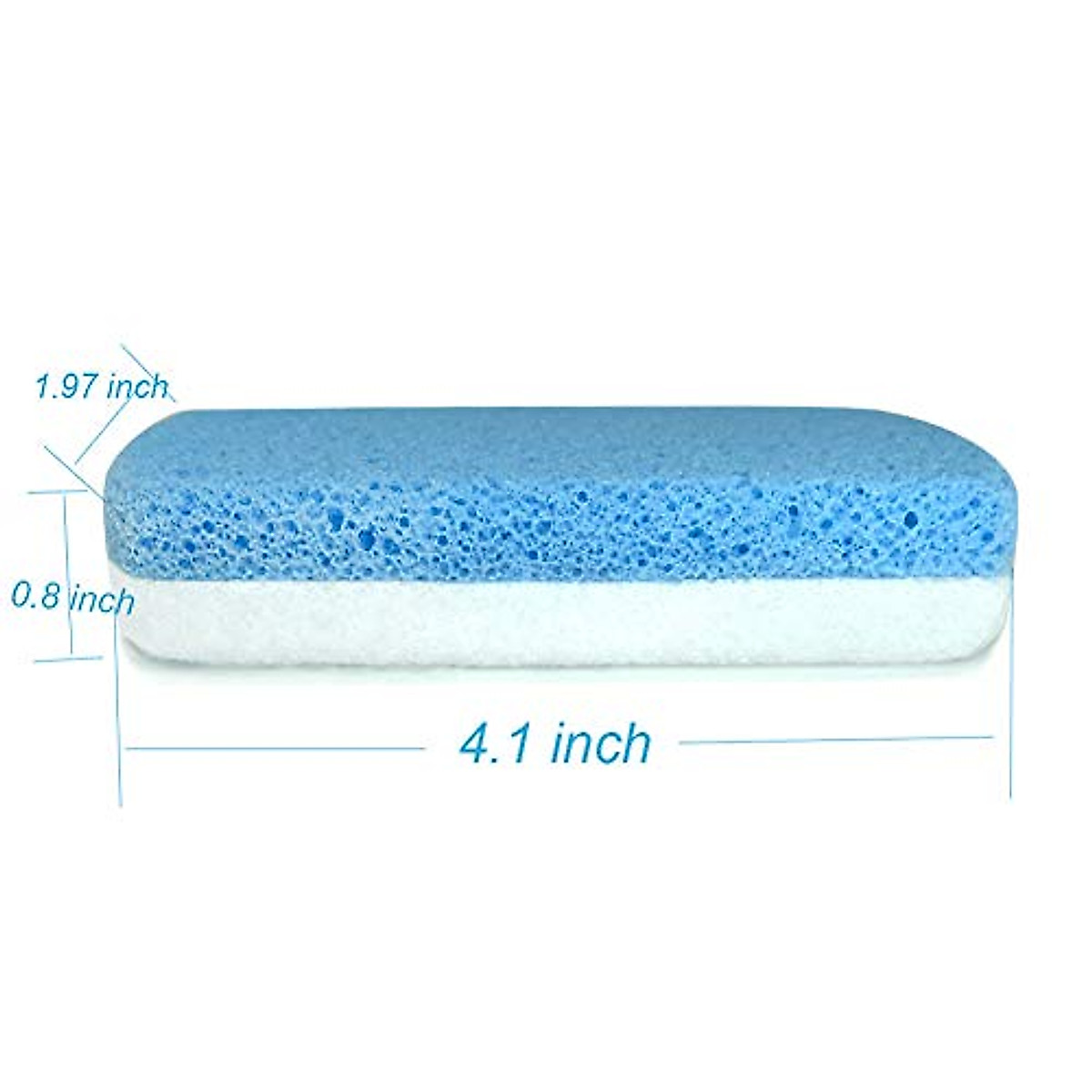 Maryton Pumice Stone for Feet, Double Sided Pedicure Tools Hard Skin 100 % Siliglass Callus Remover, Exfoliates Feet & Smooths Skin