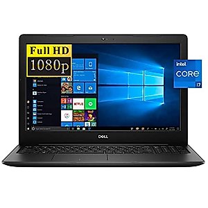 Dell 2022 Newest Inspiron 15 3000 Laptop, 15.6" Full HD 1080P Display, 10th Gen Intel Core i7-1065G7 Quad-Core Processor, 16GB RAM, 512GB SSD, Webcam, HDMI, Wi-Fi, Windows 10, Black