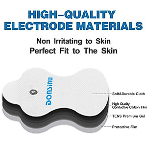 10 Pcs Durable Compatible with Omron Tens Unit Replacement Pads,5Pairs Replacement Electrotherapy Pads