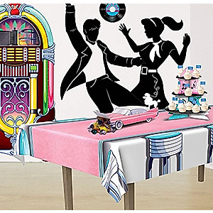 Beistle 50's Cruisin-Feet Car Centerpiece, 13 3/4-Inch, Multicolor