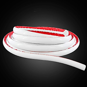 NeatiEase Flexible Quarter Round Molding Self Adhesive, Peel and Stick Waterproof Molding Trim Caulk Strip for Wall Edge Corner, Cabinet Edge, Ceilings Edge, Countertops (White, 16 FT)