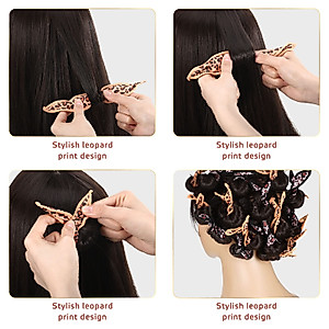 Bememo 40 Pieces Hair Rollers DIY Hair Styling Rollers Tools Soft Sleep Foam Pillow Hair Curler Rollers Sponge (Black, Brown,Dot)