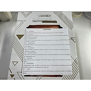 LASHVIEW Eyelash Extension Kit, with Mannequin Head Practice Exercise Set, Training Lash Extension Supplies for Beginners Include Individual Lashes Glue Tweezers and Training Lashes