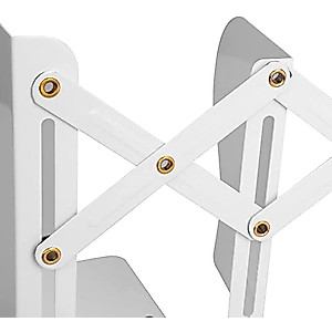 Sujetalibros Book Ends Metal Retractable Book Ends Heavy Duty Telescopic Book Stands Large Capacity Non Skid Book Holders Desktop Document Dividers for Library Office School Home Book Stopper