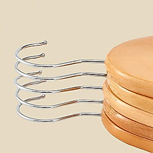 WALNUT 1Pcs Practical Hangers Using Wooden Hangers Non-Slip Space-Saving Clothing Coat Rack Accessories