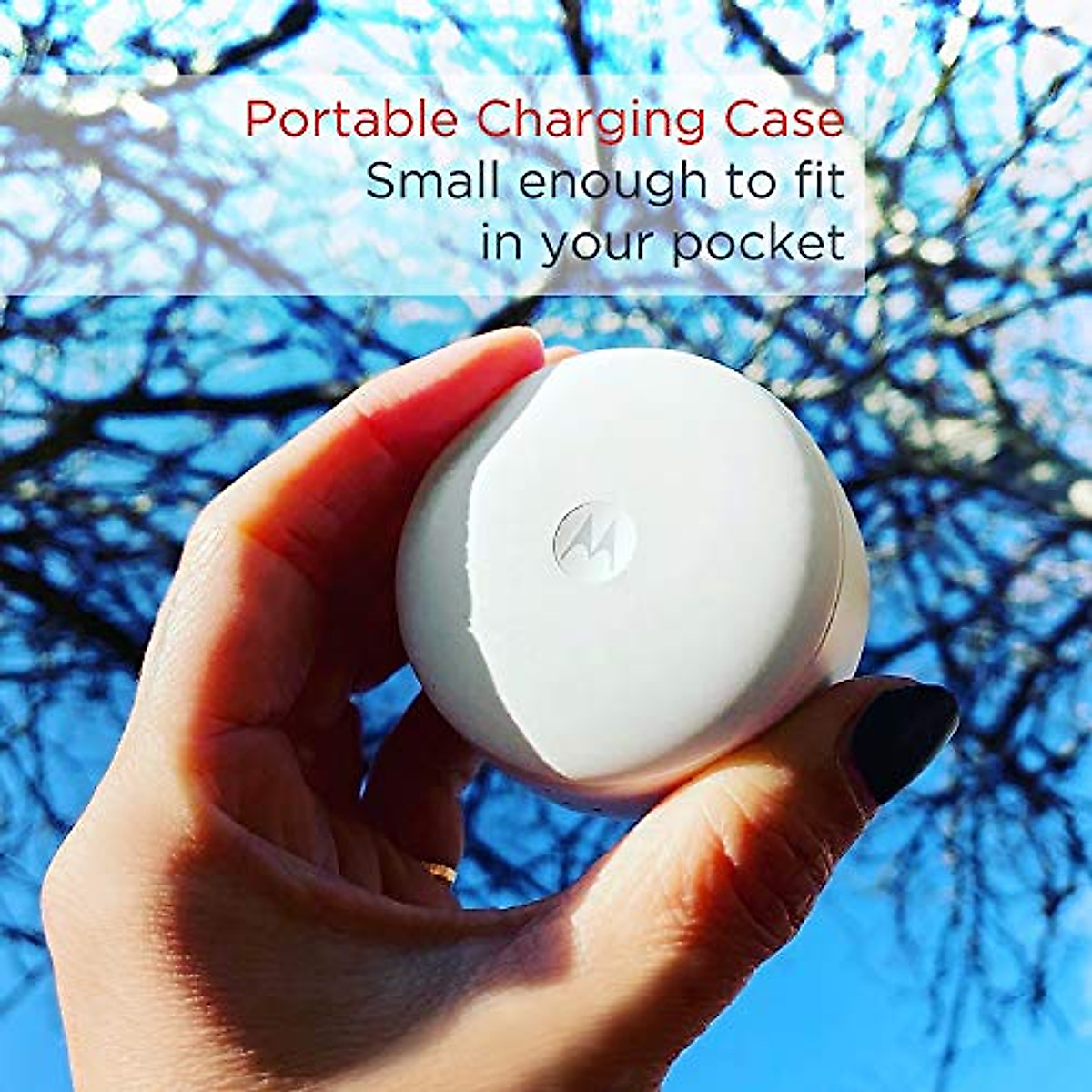 Motorola VerveBuds 500 True Wireless in-Ear Headphones - Cordless Earbuds with Microphone - Use as a Mono Bluetooth 5.0 Headset - Stereo Sound, Dual Mic, 9 Hours Playtime - Voice Assistant Compatible