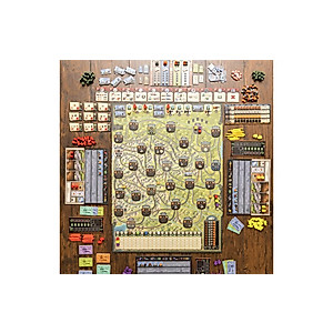 Capstone Games: Imperial Steam, Strategy Board Game, Plan, Build and Expand Your Railway Network, 2 to 5 Players, 120 Minute Play Time, Ages 15 and Up