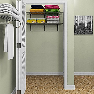 ClosetMaid ShelfTrack 2-Shelf Nickel Wire Shelving Unit