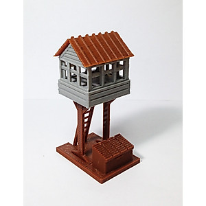 Outland Models Train Railway Layout Trackside Watch/Signal Tower HO Scale 1:87