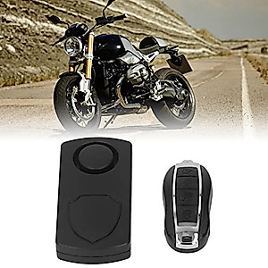 115dB Motorcycle Security Alarm Anti Theft Vibration Motion Sensor 3 Bell Sound Waterproof for Bike Electric Scooter Systems Alarm, Super Loud Bicycle Siren System