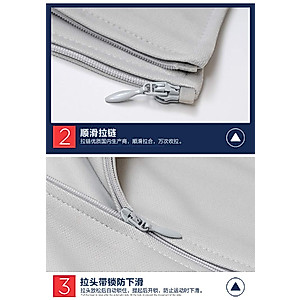 MISWSU Breathable Front Zipper Mesh Chest Binder for Tomboy Trans Lesbian(Gray,XL)