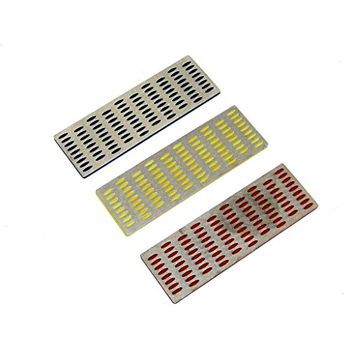 MTP 3 Pcs LARGE 2" x 6" Diamond Sharpening Stone Plate Block Kitchen Knife Sharpener