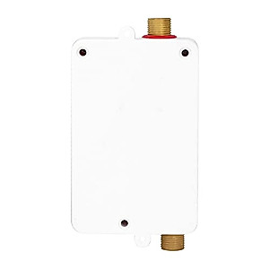 Instant Water Heater, White Mini Tankless Instant Hot Water Heater Bathroom Kitchen Washing With LED Indicator Light for Hot and Cold Dual-Use (US 110V)