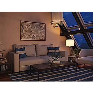 Kenroy Home 32062CL Boda Table Lamp with Clear Glass Finish, Rustic Style, 29.5" Height, 15" Width, 15" Depth