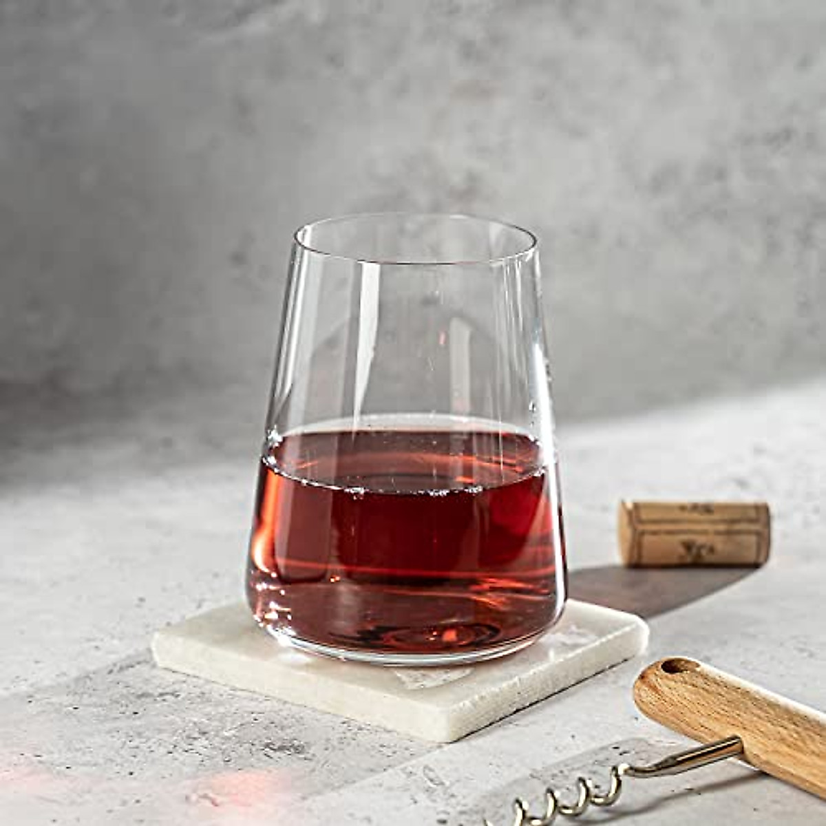 Premium Highball Drinking Glasses Set of 4, 17oz - Ideal Father's Day Gift - High-Quality German-Made, Durable, Elegant Glassware - Perfect for Cocktails, Water, Juice - Sleek European Style Tumblers