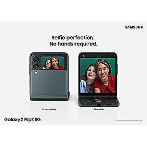 SAMSUNG Galaxy Z Flip 3 5G Cell Phone, Factory Unlocked Android Smartphone, 128GB, Flex Mode, Super Steady Camera, Ultra Compact, US Version, Cream