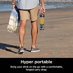 Ninja Blast Portable Blender, Cordless, 18oz. Vessel, Personal Blender For-Shakes and Smoothies, BPA Free, Leakproof-Lid and Sip Spout, USB-C Rechargeable, Dishwasher Safe Parts, Olive Green, BC151OG