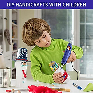 Mini Hot Glue Gun Set for Class Project, Small Glue Gun Kids Hot Melt Arts Craft DIY Glue Gun for Crafts School DIY Arts Home Quick Repairs (Multicolored 8 Pieces)