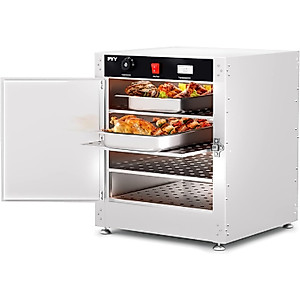 PYY Commercial Hot Box Food Warmer Cabinet - Portable 4-Tier Insulated Warming Cabinets Food Pan Carrier with Water Tray, Perfect for Food Pans, Ideal for Storing Pizza, Chicken, Restaurant