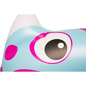 BigMouth Inc Large 48" Inflatable Snow Tube for Kids and Adults, Durable Winter Toy for Tubing & Sledding - Ice Monster