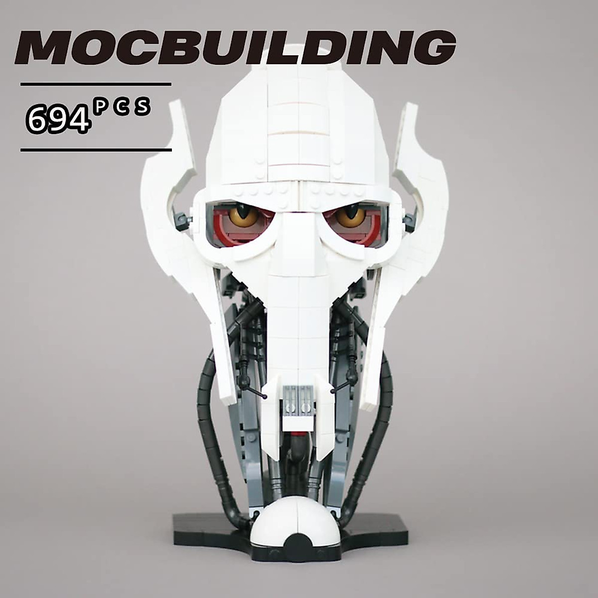 MOCBUILDING Easter Basket Stuffers, Room Decor, Easter Gifts for Kids, General Grievous Helmet Model Blocks Toys for Boys 5-7/Adult Brithday Easter Gifts for Kids 8-12 694pcs