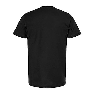 Tultex 202 - Unisex Fine Jersey Tee (Extra Large, Black)
