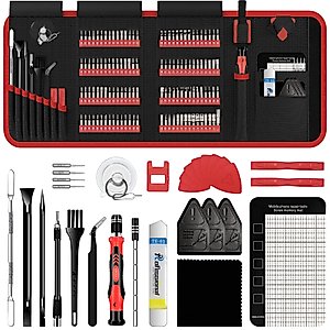 150 in 1 Precision Screwdriver Set, Computer Repair Tool Kit, Laptop Screwdriver Kit, Electronics Repair Tool Kit for PC MacBook Cell Phone iPhone Nintendo Switch PS4 Xbox Controller(Red)