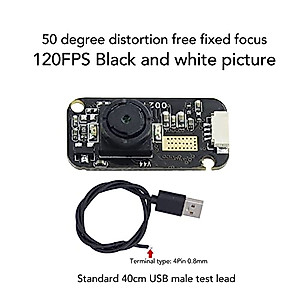 Oumefar USB Camera Module, Larger Range Non Distortion Device Embedded Camera Module Clearer Images Fixed Focus High Definition Photosensitive for Computer Electroniccomponents