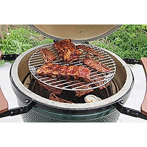 Mydracas Grill Expander Rack Stack Rack Expansion Grilling Rack Stainless Steel Fit Large & XL Big Green Egg Weber Kettle 22 Inches Charcoal Grill Kamado Joe,18" or Bigger Diameter Grill