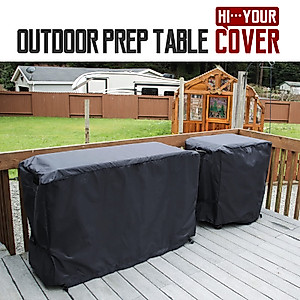 Prep Table Cover, Fits 52 inch Keter Unity XL Portable Outdoor Table,420D Tear-Resistant, UV Resistant, All Weather Protection Waterproof,52"L x 22"W x 36"H
