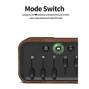 SERENLUX White Noise Sound Machine with Customizable DIY Sound Mixer, Sleep Timer, Adjustable Volume, Built-in Soothing Night Sounds, Natural Sound Therapy for Adults Kids Baby Sleeping Meditation