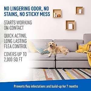 Adams Plus Flea & Tick Carpet Spray, Kills Fleas, Flea Eggs, Flea Larvae, Ticks, Ants, Roaches, Spiders, Waterbugs & Many Other Listed Nuisance Pests In The Carpet, Treats Up to 2,000 Sq Ft, 16 Ounces