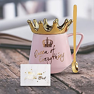 Valentine's Day Gifts for Women-Gift Basket with crown coffee mug,Personalized Gifts for Mom,Friend,Sister,Daughter,Wife,Boss,Co-Worker.Birthday,Anniversary,Mother's Day Gifts,Christmas Gifts