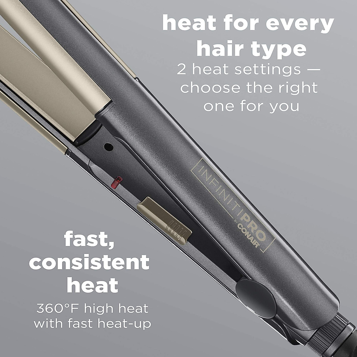 INFINITIPRO BY CONAIR 2-in-1 Styler, Curl or Straighten with 1 Tool