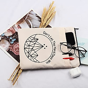 ACOTAR Inspired Night Court Quote Book Sleeve Don't Let The Hard Days Win Book Cover SJM Bookish Merch Book Zipper Pouch Inspirational Gift  (Don't Let BS)