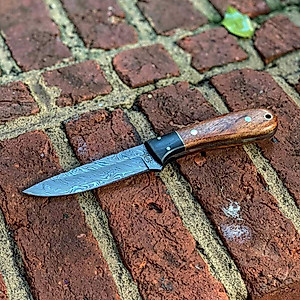 BUCKNBEAR KNIVES Custom Handmade Spear Hunting Knife w/ G10 & Walnut Wood