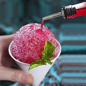 12-Pack Premium Stainless Steel Classic Tapered Spout Bottle Pourers with Rubber Dust Caps - Ideal for Standard Sized Liquor, Wine, Coffee, Syrup, Vinegar, Snow Cone and Olive Oil Bottles