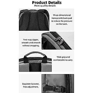 Honlyn Storage Bag for DJI Air 3/FPV Combo/Avata Drone Backpack Remote Control Handle Waterproof Case for Glasses 2/V2 Accessories (Gray)