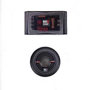 MB Quart RS1-216 Reference Car Speakers (Black, Pair) – 6.5 Inch Coaxial Speaker System, 220 Watt, 2-Way Car Audio, 4 OHMS (Grills Included)