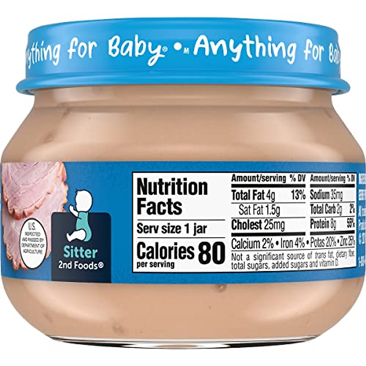 Gerber 2nd Foods Meats, Ham & Ham Gravy, 2.5-Ounce (Pack of 12)