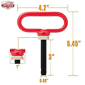 Towing Hitch Set - 3-Way Universal Zero Turn Mower Trailer Hitch and Neodymium Magnets Hitch Pin 1/2 Inch