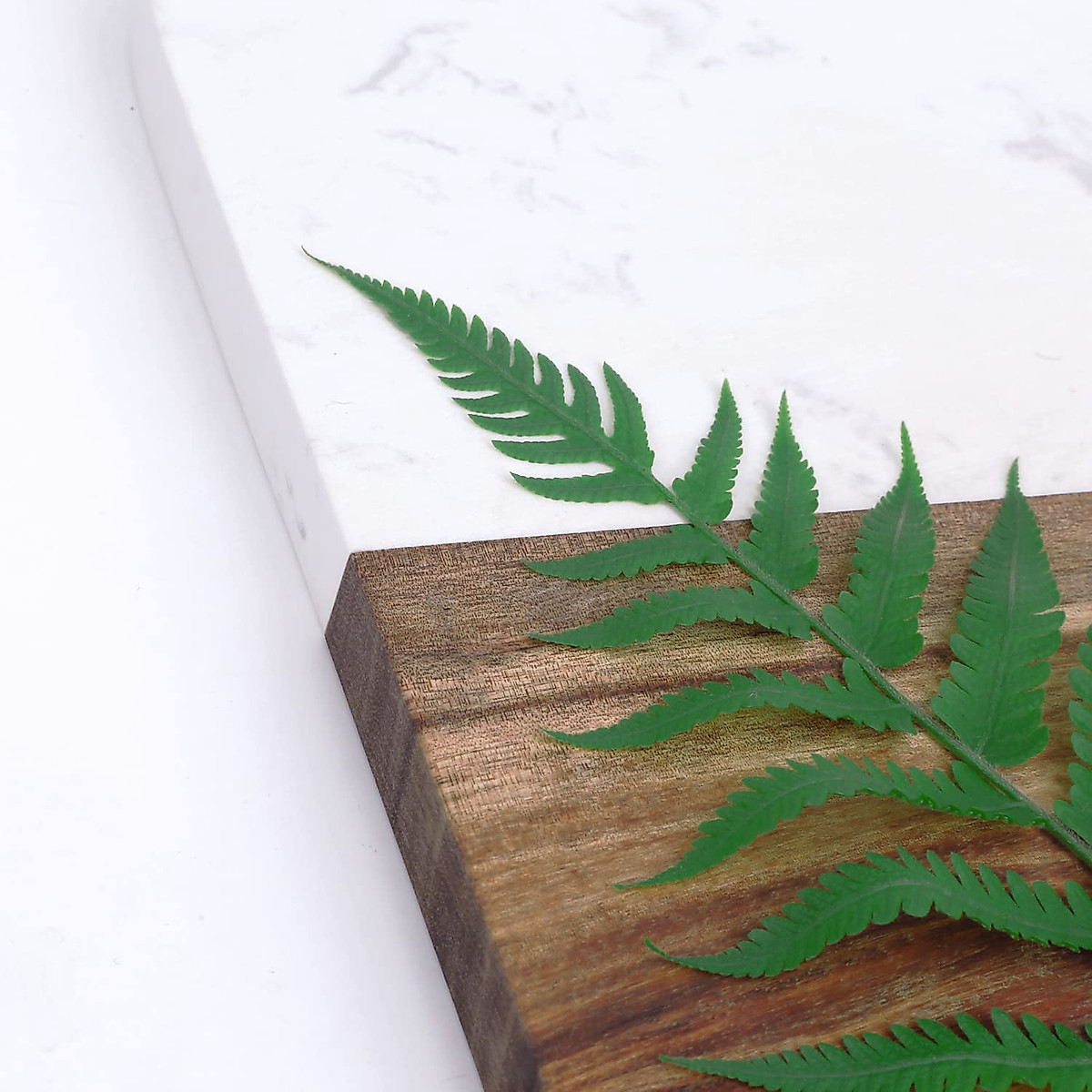 Uniharpa Cutting Board, Acacia Wood Cutting Board Solid Wood Marble Splicing Cutting Board Household Cutting Board for Meat Bread Fruits.