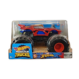 Hot Wheels Monster Trucks Spider-Man, 1:24 Scale die cast 2021