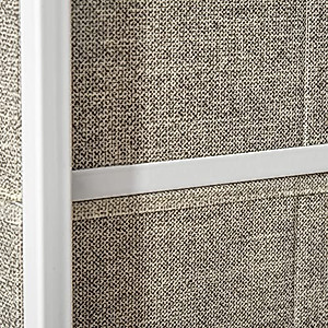 HOMCOM 7-Drawer Dresser Storage Tower Cabinet Organizer Unit, Easy Pull Fabric Bins with Metal Frame for Bedroom, Closets, Grey