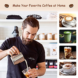 Milk Frother Handheld, FITNATE Rechargeable Electric Foam Maker Drink Mixer 3 Speeds with 2 Stainless Steel Whisks, Frother for Coffee, Hot Chocolate, Latte, Cappuccino,Includes Frother Cup